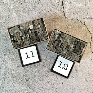 Medium Box of Vintage Letterpress Punctuation for Printing and Stamping ...
