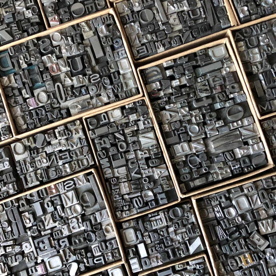 Assorted Letterpress Common Letters for Printing Stamping and ...