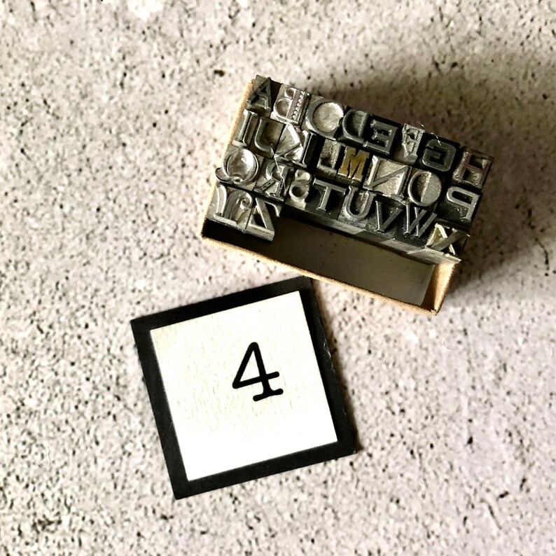Mini Mixed Font Vintage Letterpress Alphabets | Etsy