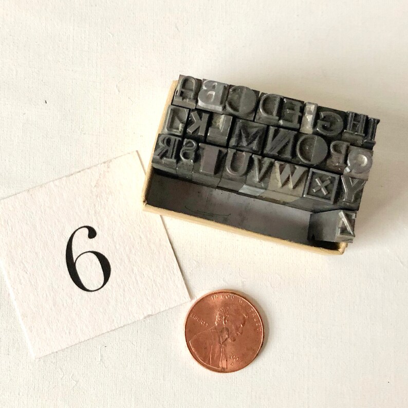 Mini Mixed Font Vintage Letterpress Alphabets - Etsy