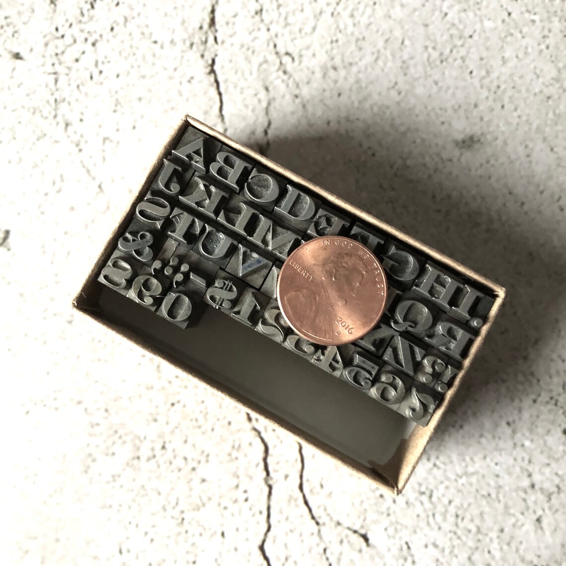 Letterpress Type Engravers Bold 24pt or 18pt - Etsy