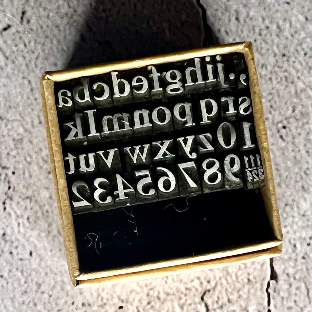 18pt Vintage Lower Case Letterpress Type Sets in Very Good Condition ...