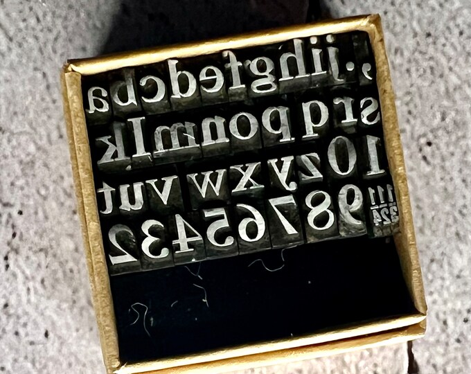 18pt Vintage Lower Case Letterpress Type Sets in Very Good Condition ...