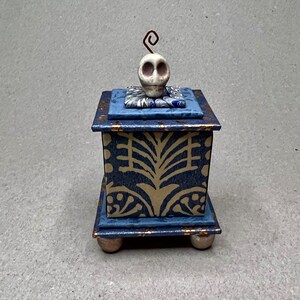 Tall Tiny Skull Boxes for Halloween or Day of the Dead Gifts - Etsy