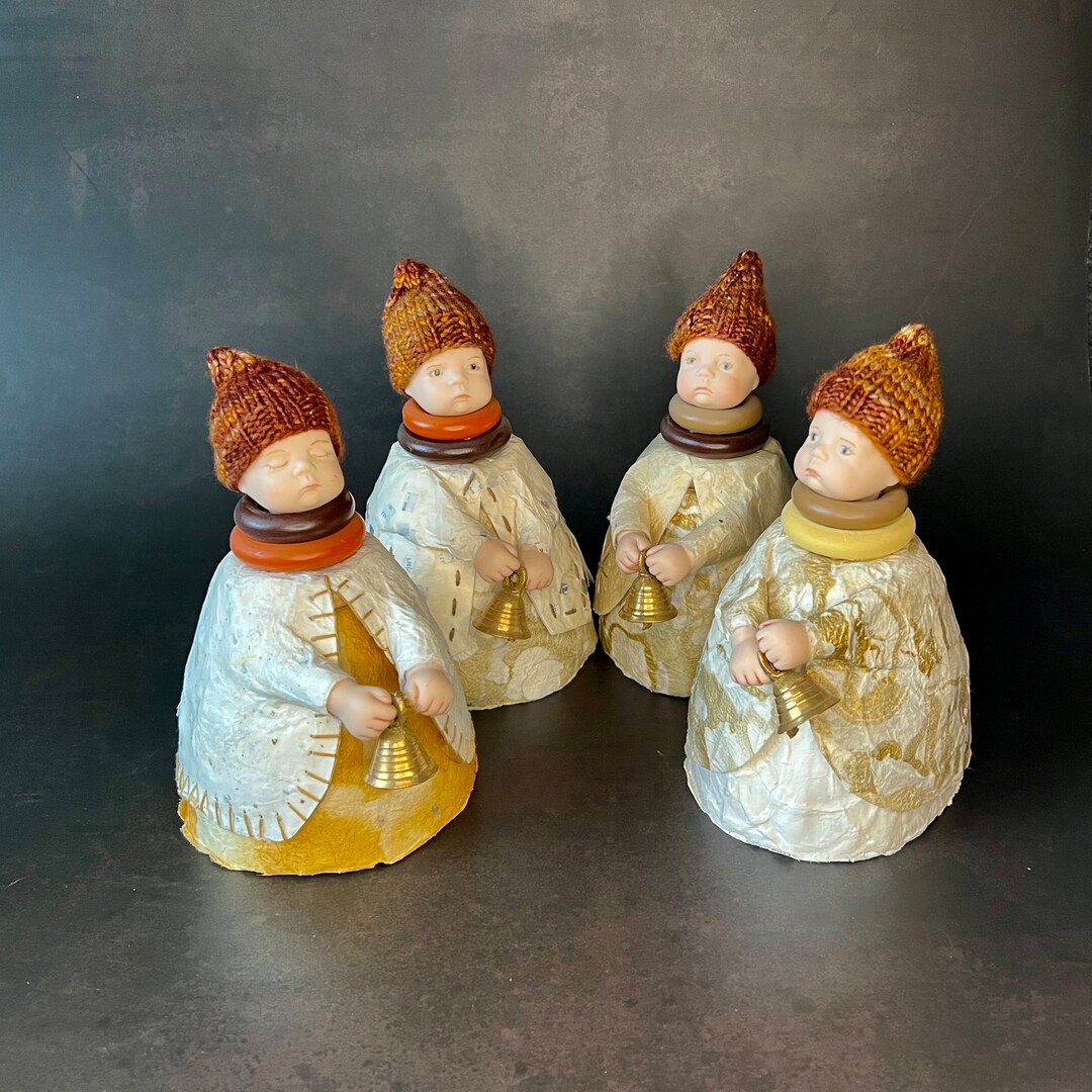 Sweet Bell Ringer Art Dolls - Etsy