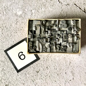 Medium Box of Vintage Letterpress Punctuation for Printing and Stamping ...