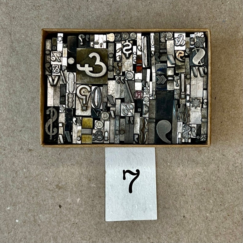 Large Box of Vintage Letterpress Punctuation - Etsy
