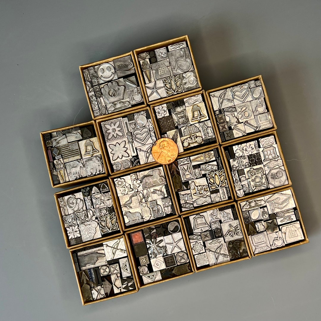 More Little Boxes of Vintage Letterpress Ornaments/dingbats/cuts for ...