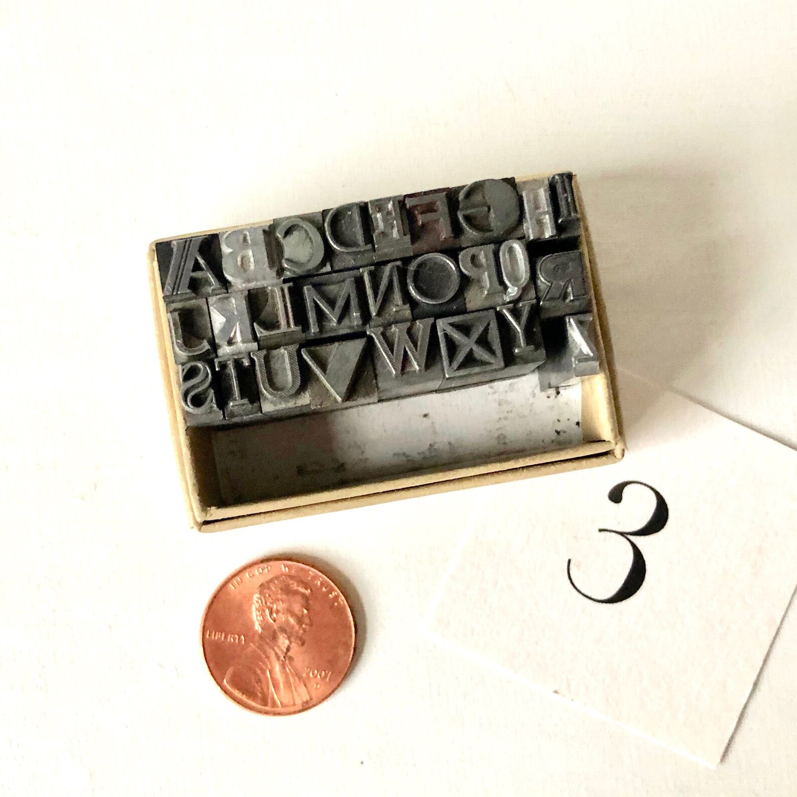 Mini Mixed Font Vintage Letterpress Alphabets - Etsy