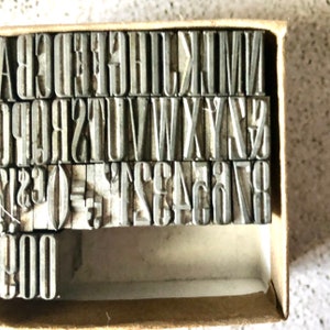 Vintage Letterpress Type Spire Font in 30 or 36pt for Printing and ...