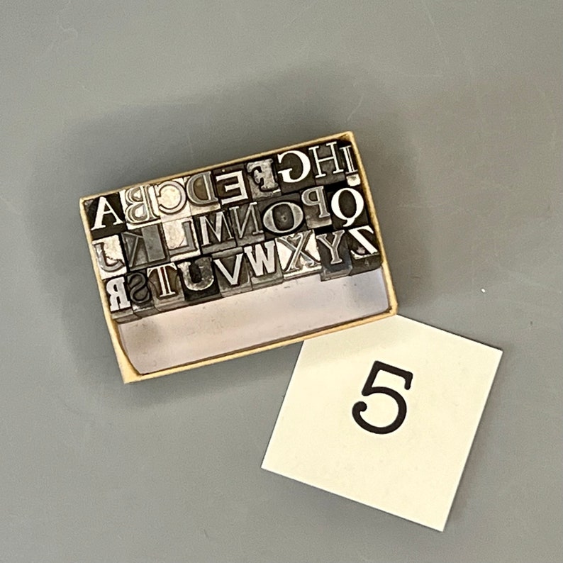 Mini Mixed Font Vintage Letterpress Alphabets - Etsy