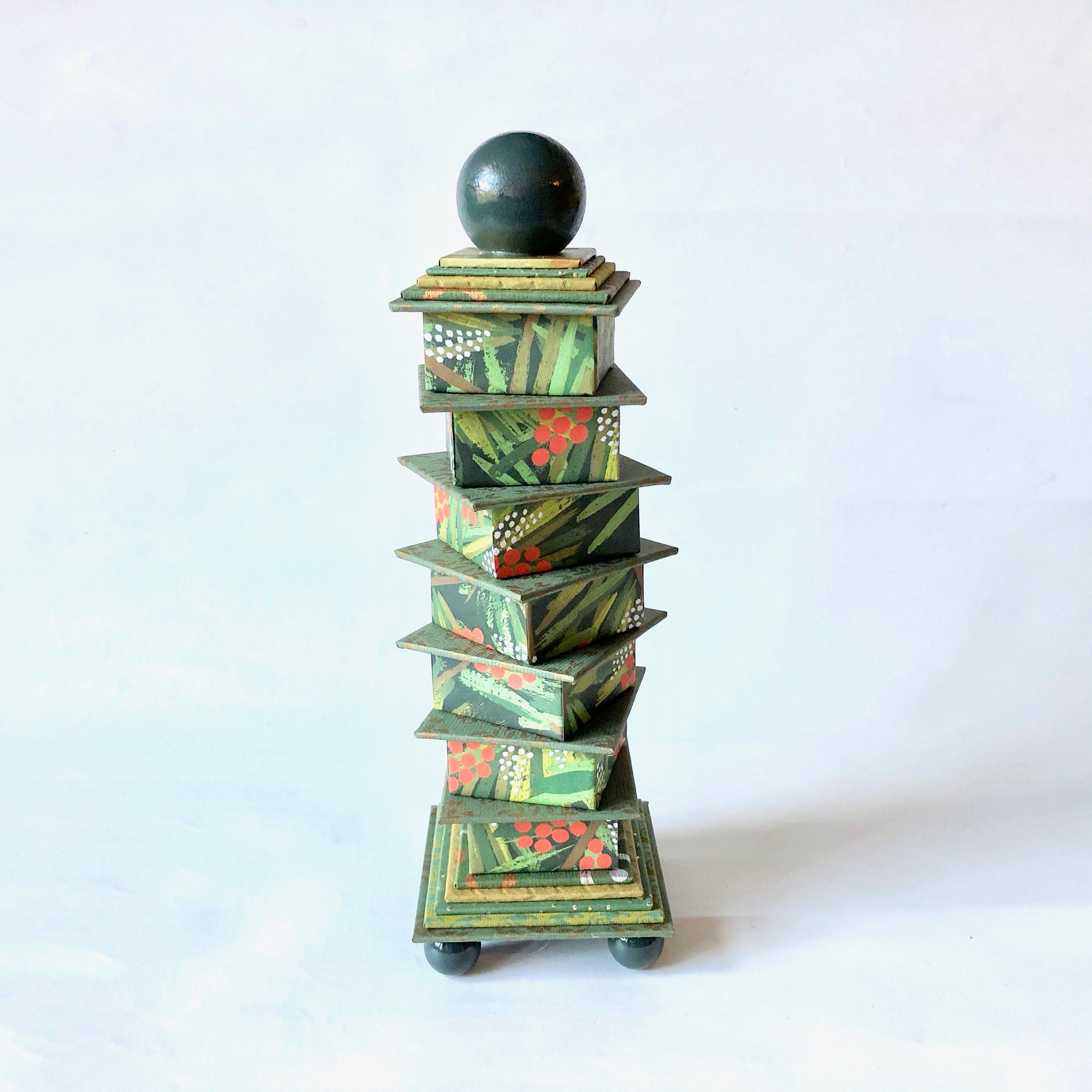 Twisted Tower Stacked Boxes for Gift and Decor | Etsy