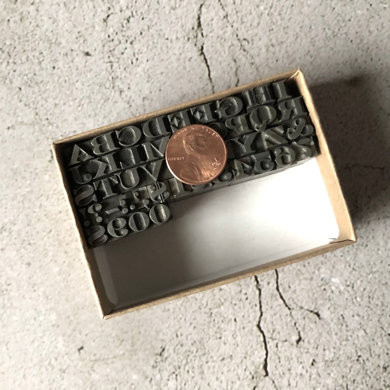 Letterpress Type Engravers Bold 24pt or 18pt - Etsy