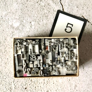 Medium Box of Vintage Letterpress Punctuation for Printing and Stamping ...