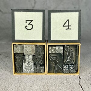 Character Collections of Vintage Letterpress Ornaments/dingbats - Etsy