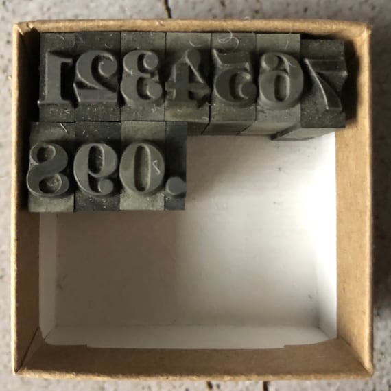 Craft Supplies & Tools Vintage 36pt Letterpress Type Alphabet with ...