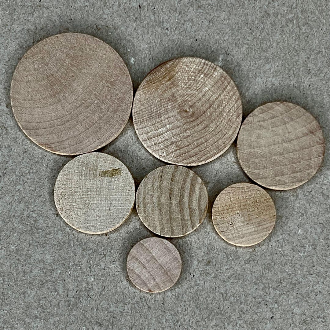1/8" Thick Wooden Discs in Assorted Sizes for Art Projects and Crafting ...