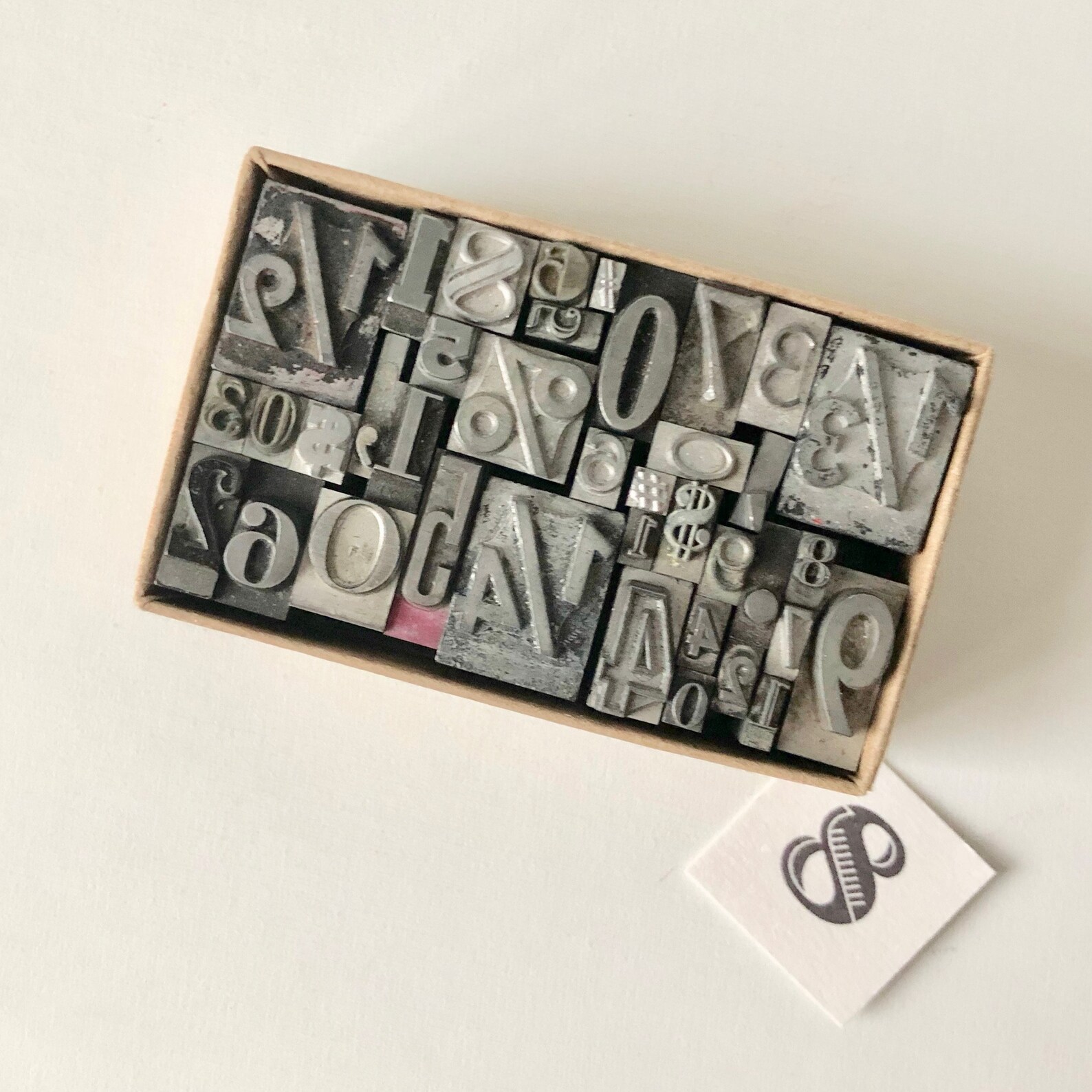 Vintage Letterpress Type Numbers and Number Punctuation for - Etsy