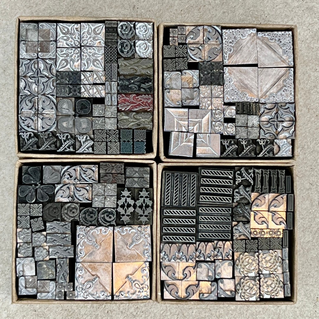 Letterpress Fleurons/quads for Printing Stamping & Clay Stamping - Etsy
