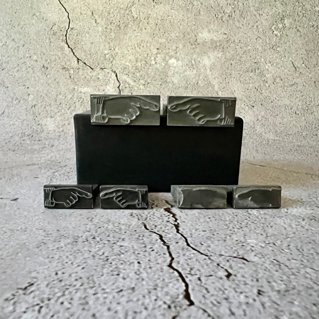 Ludlow Type Pointy Fingers for Printing, Stamping and Clay Stamping - Etsy