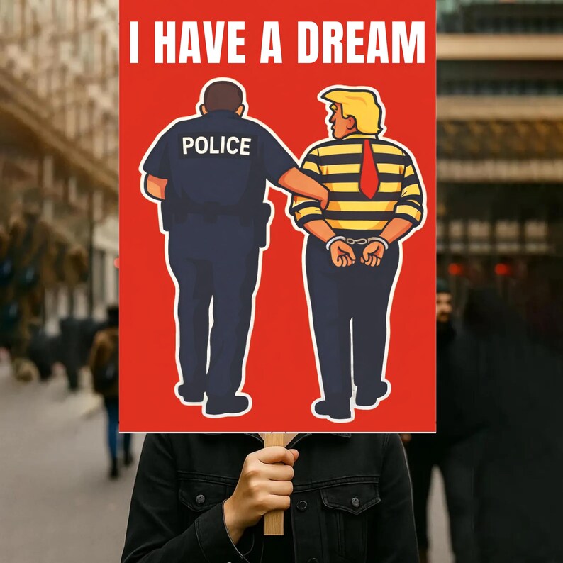 I Have a Dream Protest Sign, Anti Trump Political Poster, Resist ...