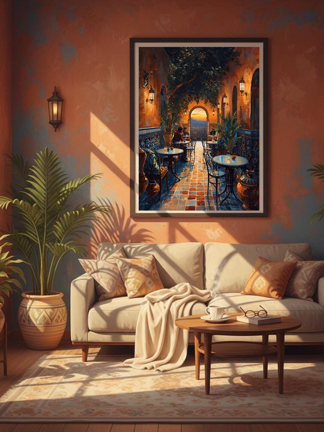 Marrakech Oil Painting, Marrakech Travel Poster, Marrakech Wall Art ...