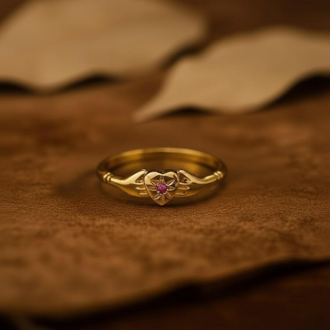 14K Gold Claddagh Ring, Tiny Celtic Irish Ring, Claddagh Ring, Irish ...