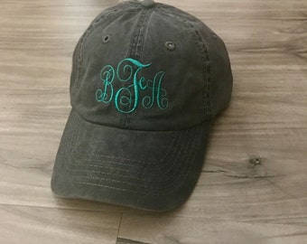 Hat with initials | Etsy