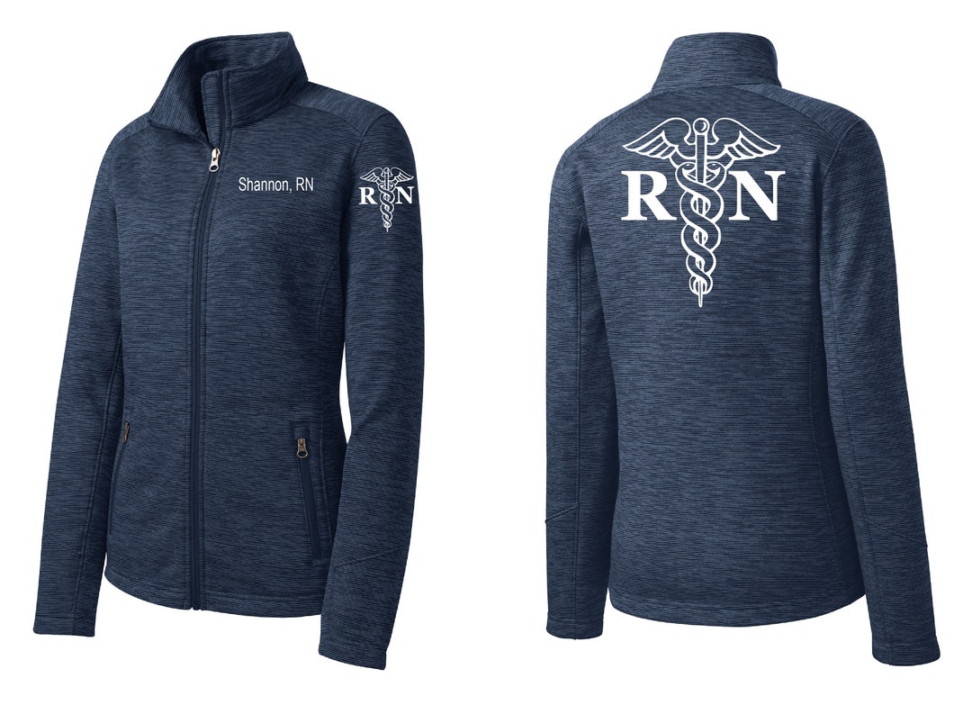 RN Caduceus Embroidered Jacket Nurse Emergency Critical Care Women's ...