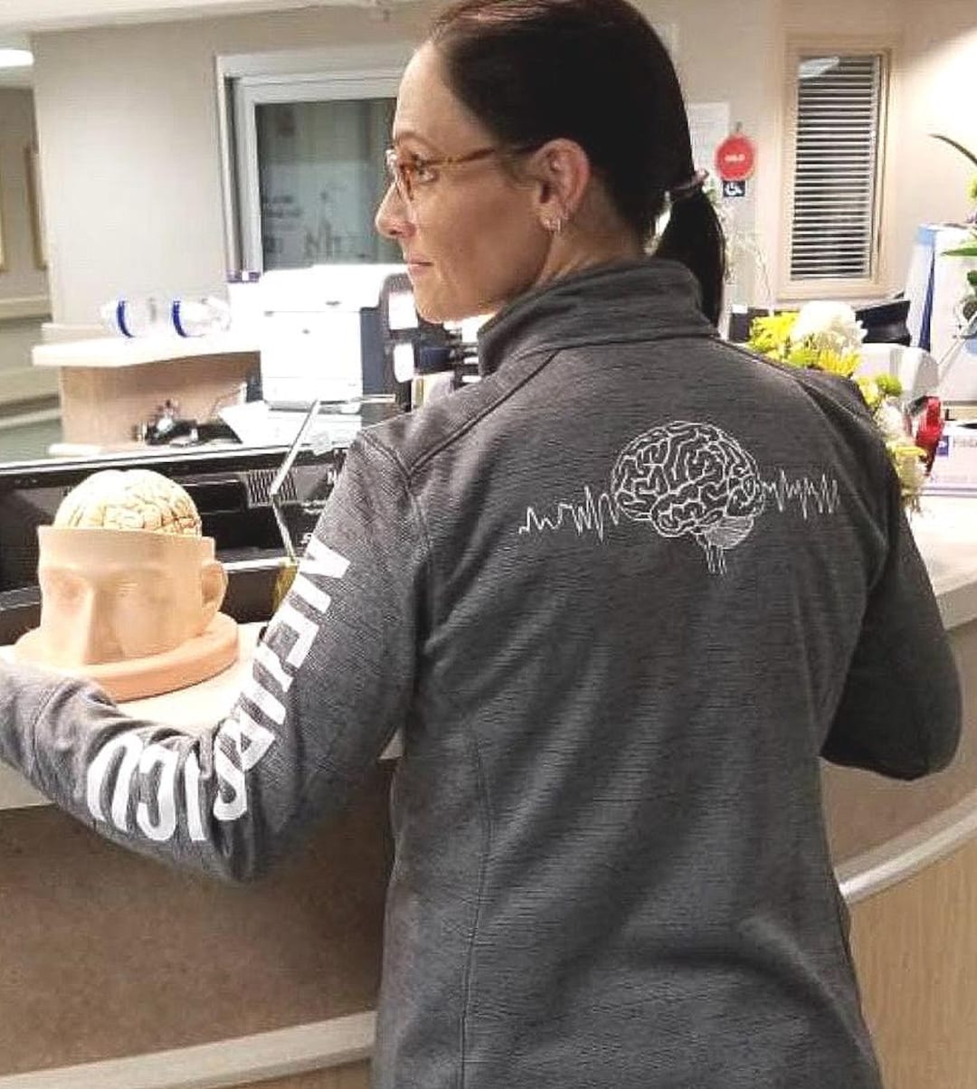 Personalized Neuro ICU Nursing Jacket | Embroidered Surgeon Sweatshirt ...