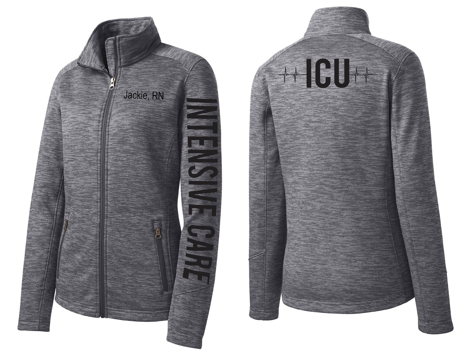 ICU Intensive Care Unit Jacket Nurse Jacket Embroidered Jacket | Etsy