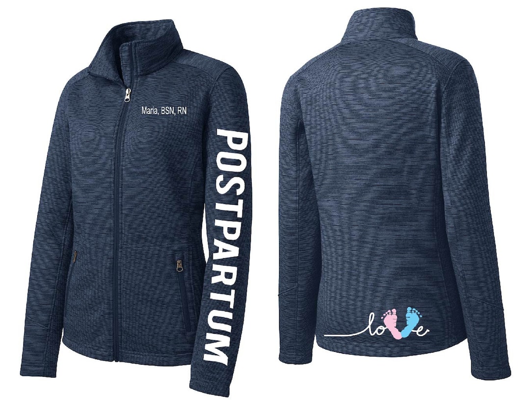 Postpartum Jacket Nurse Embroidered Nursing Jacket Women's Mother Baby ...