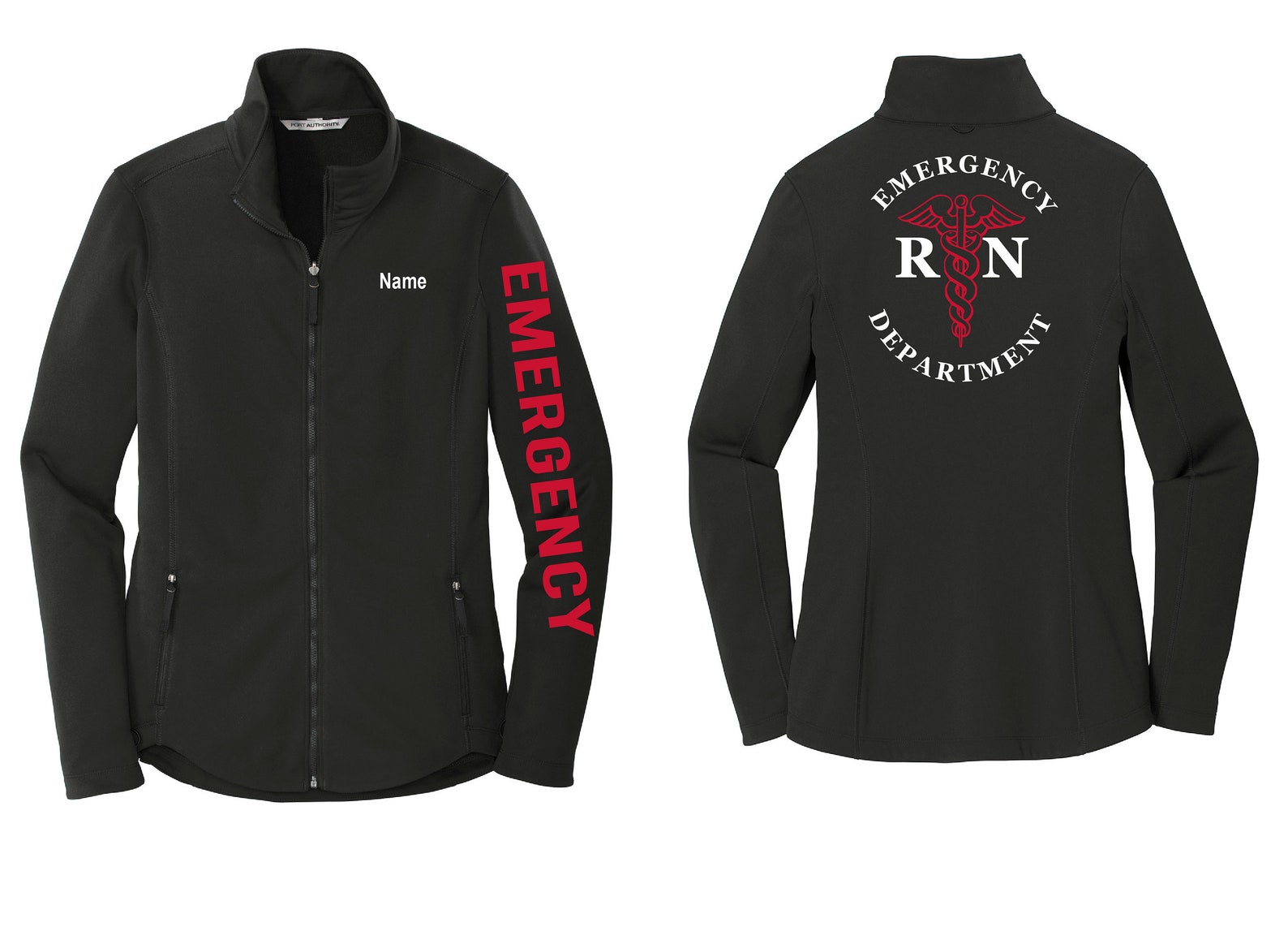 Emergency Nurse Jacket ER Department RN Caduceus Nursing | Etsy