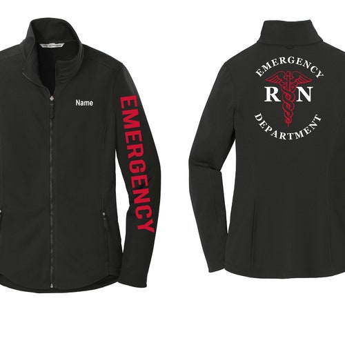 Emergency Nurse Jacket ER Department Nursing Embroidered | Etsy