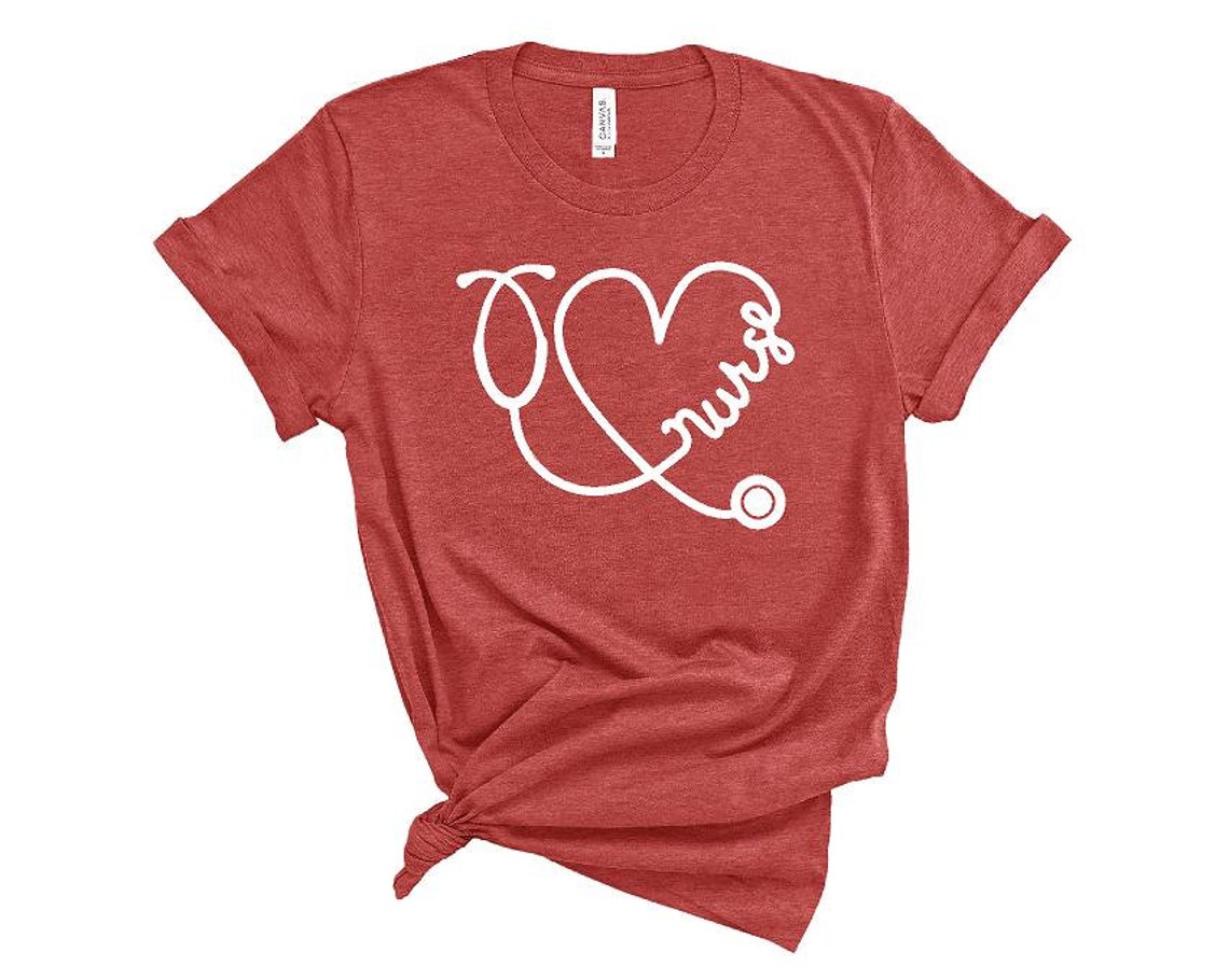 Nurse Steth Stethoscope RN Bella CVC 3001 Unisex T-shirt Nurse - Etsy