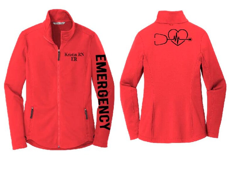 Emergency Nurse Jacket ER Nursing Women's Nurses ER Heart | Etsy