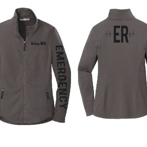 Emergency Nurse Jacket ER Department Nursing Embroidered | Etsy