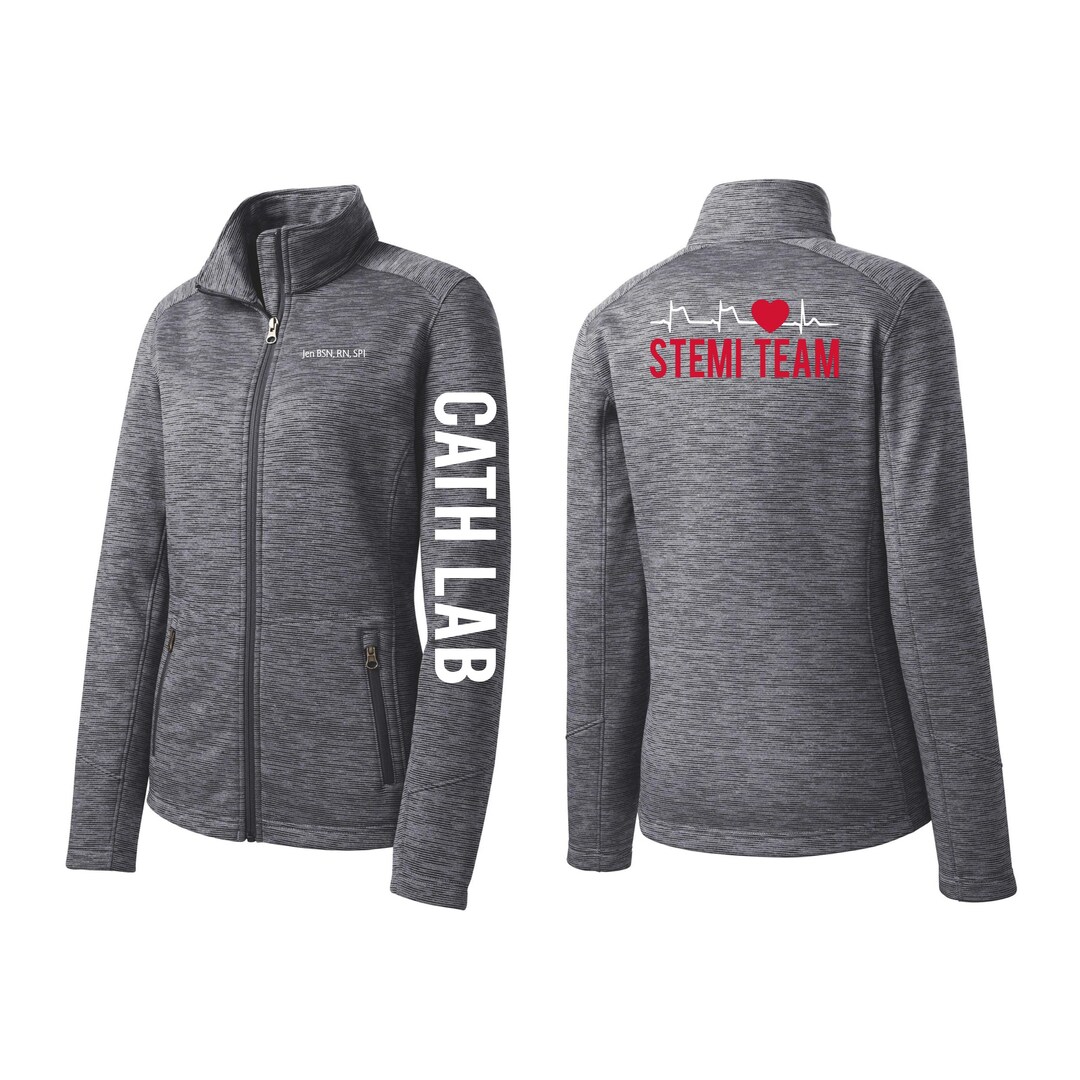 Stemi Team Jacket Medical Healthcare Embroidered Nursing Custom Zip up ...