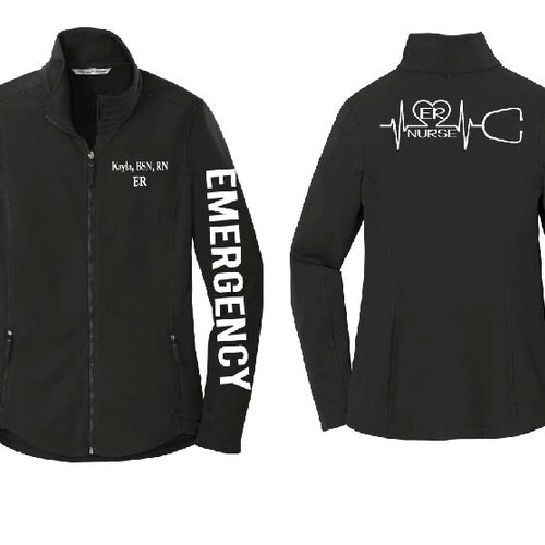 Emergency Nurse Jacket ER Nurse Emergency Department Nursing | Etsy