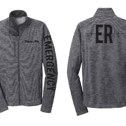 Emergency Nurse Jacket ER Department Nursing Embroidered | Etsy