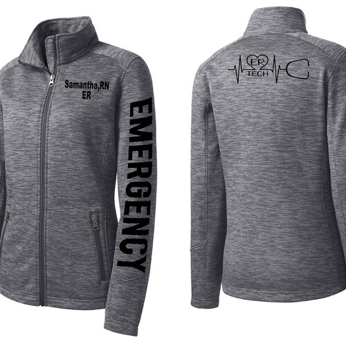 ER Tech Embroidered Jacket Emergency Jackets Nurse Nursing Er | Etsy
