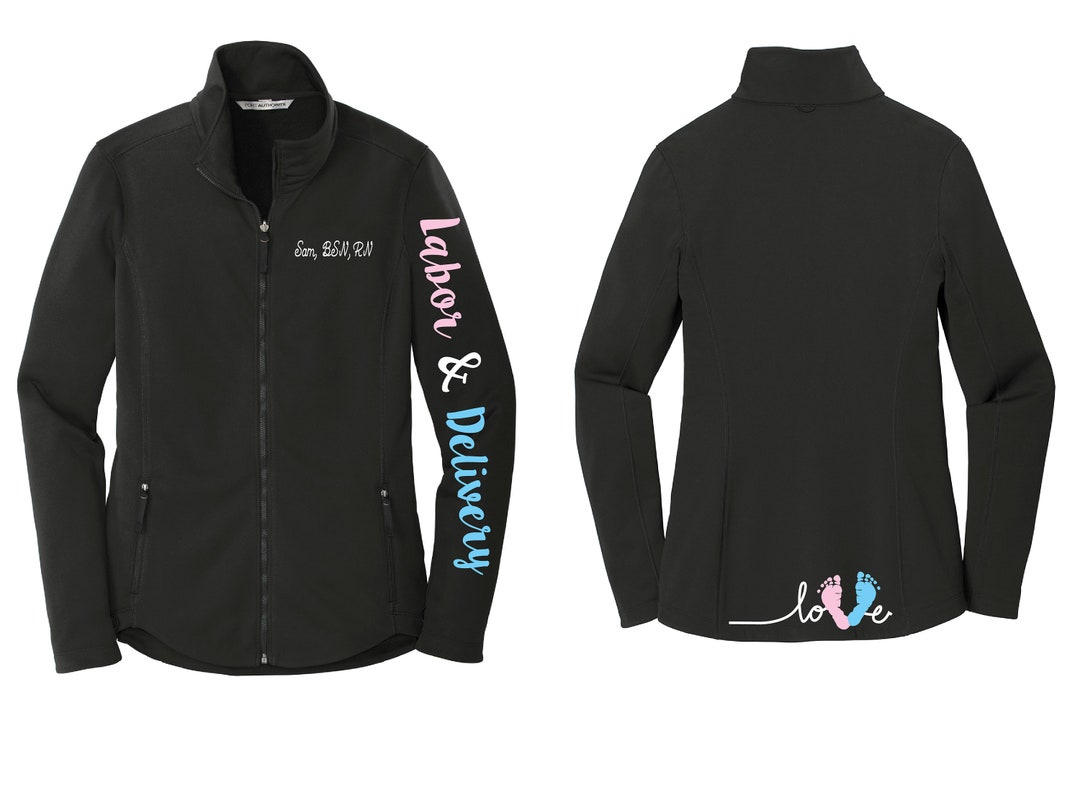 Embroidered Labor & Delivery Nursing Jacket - Customizable NICU ...