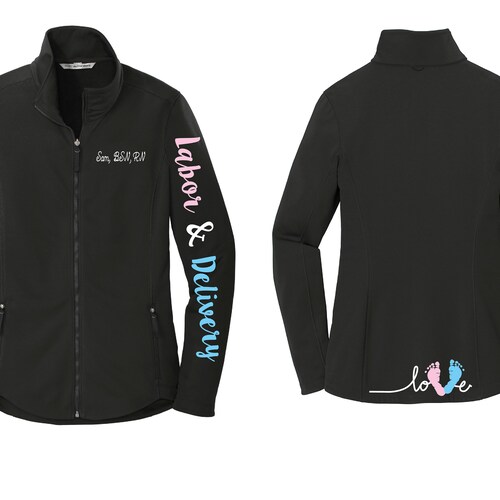 Postpartum Jacket Nurse Embroidered Nursing Jacket Women's - Etsy