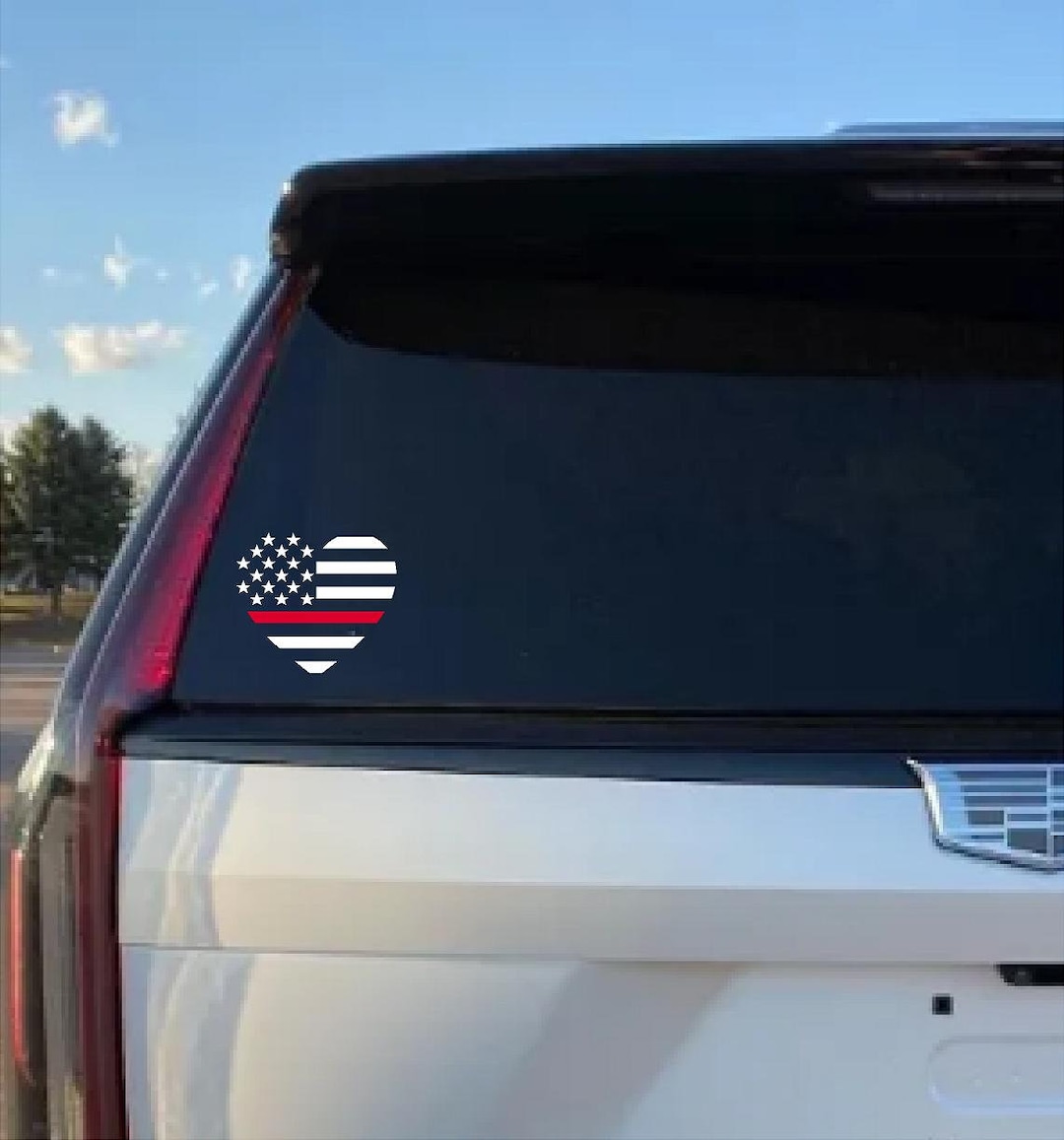 Thin Red Line Window Decal Sticker 5" Wide Vinyl - Etsy
