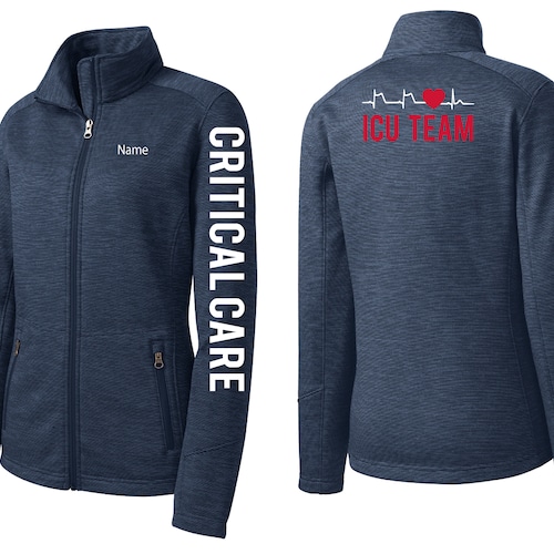 ICU Intensive Care Unit Jacket Nurse Jacket Embroidered Jacket | Etsy