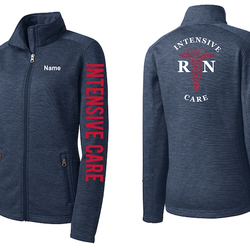 ICU Intensive Care Unit Jacket Nurse Jacket Embroidered Jacket | Etsy