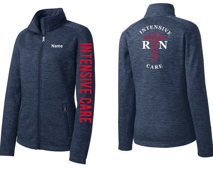 Nurse Jacket Critical Care Nurse Jacket RN Zip Sweatshirt Nurse Gifts ...