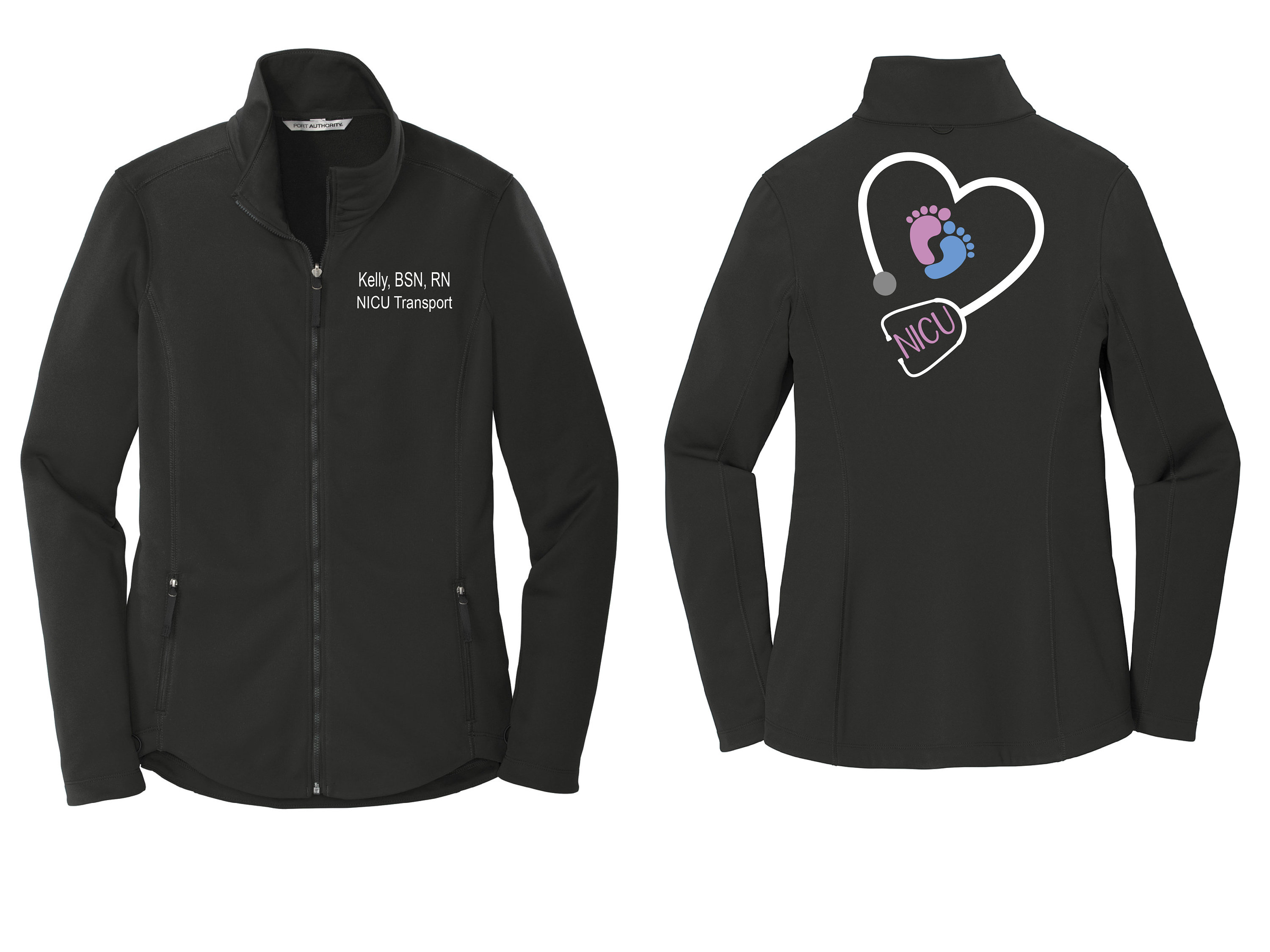 NICU Embroidered Jacket NICU Nurse Jacket Heart Stethoscope - Etsy