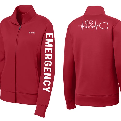 Emergency Nurse Jacket ER Nurse Emergency Department Nursing - Etsy