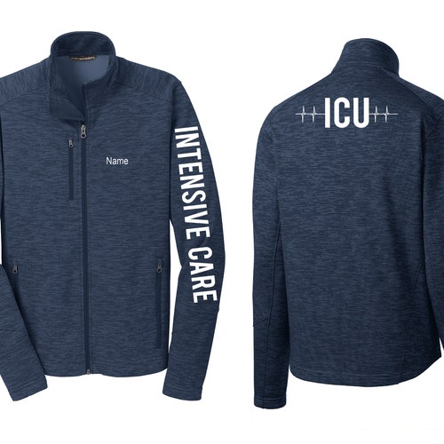 ICU Intensive Care Unit Jacket Nurse Jacket Embroidered Jacket | Etsy